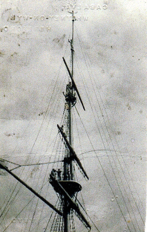 Photograph of upper section of the HMS Ganges Mast; SHHMG:A2534.3 | eHive