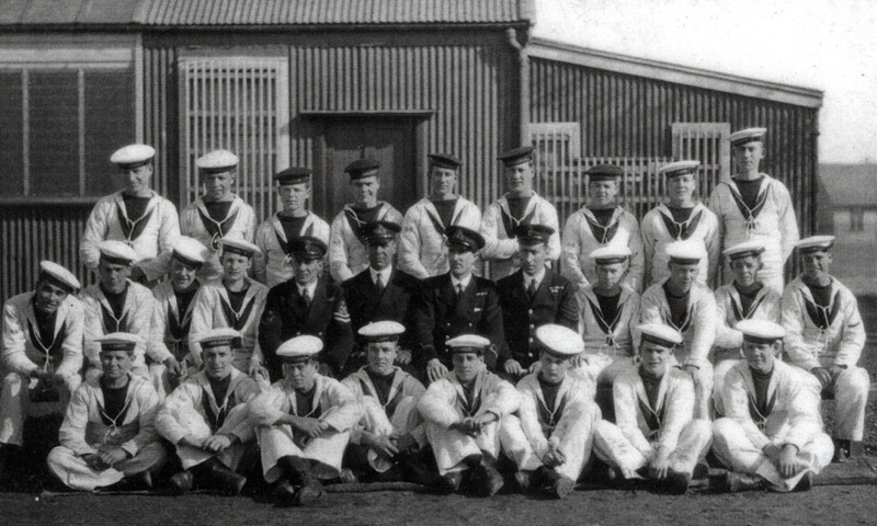 Photograph of unknown class of 2 Officers, 2 instructor and 25 Boys at ...