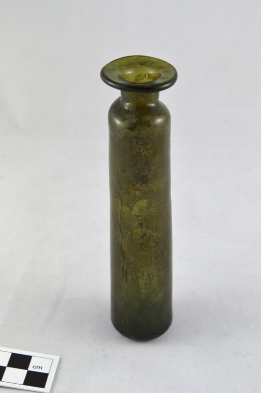 Small Dark Green Glass Drug Phial; 1780s; 1990.075 | eHive