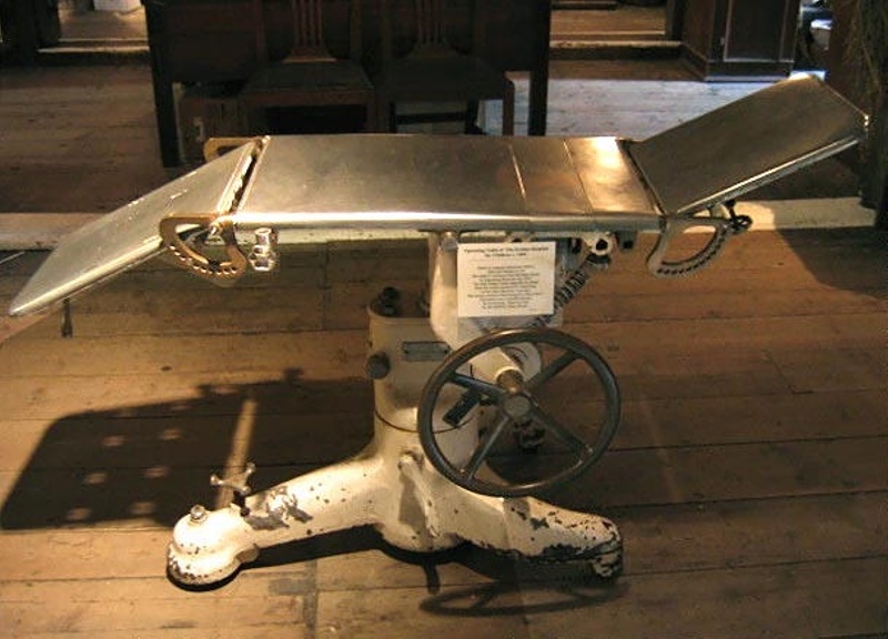 Adjustable Metal Operating Table of the Evelina Hospital for Children ...