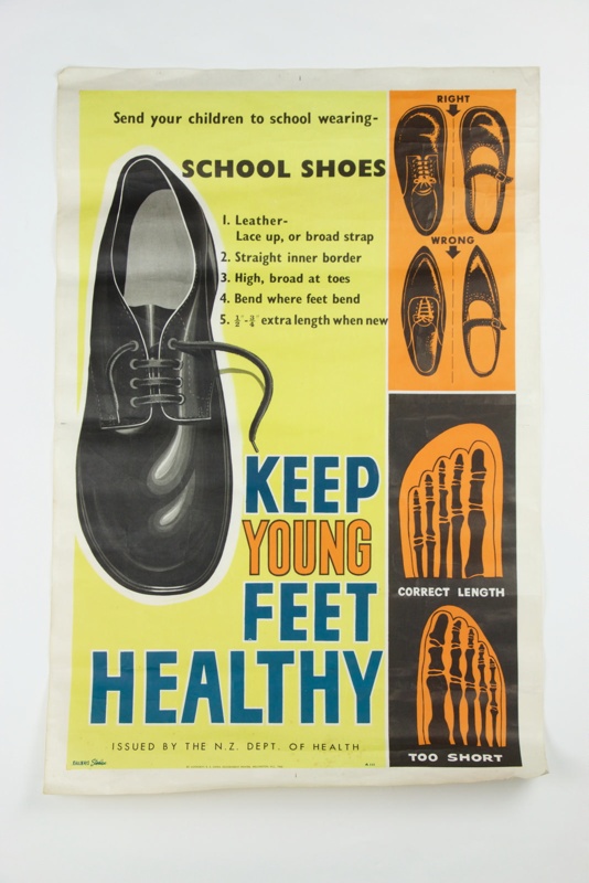 School shoes poster; circa 1963; 01641 | eHive