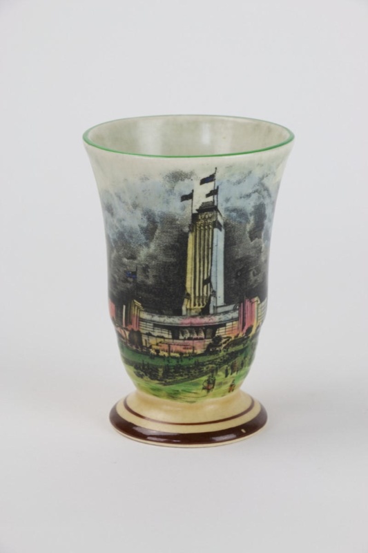 Centennial Exhibition vase; Tuscan Decoro Pottery; late 1930s; 00351 ...