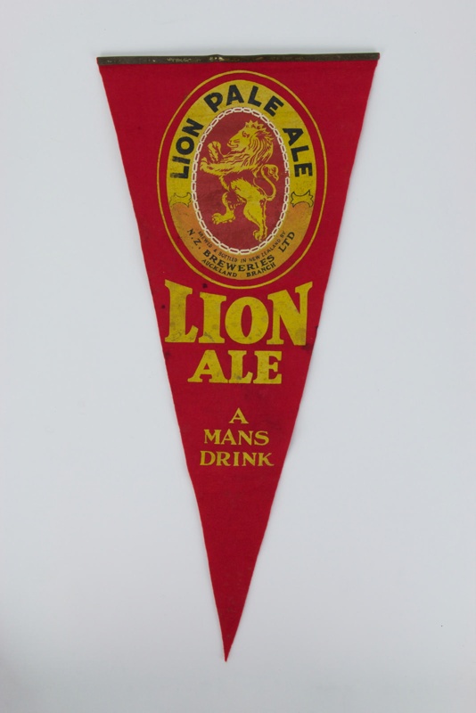 Lion pale ale flag; N.Z. Breweries Ltd; 01396 | eHive