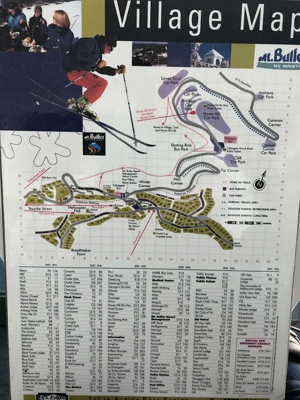 Mt Buller Village Map 1990's, mounted; AP 002792 | eHive