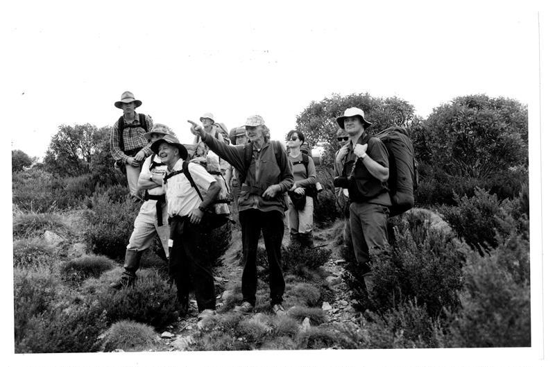 Ted W. and party on Grey Mare Range. March 1991. by Klaus Hueneke ...