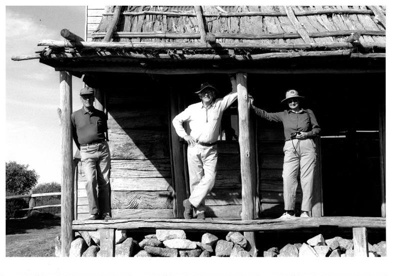 Jenny Gregg, Graham Scully and Deidre Shaw at Craigs Hut in 2002; Klaus ...