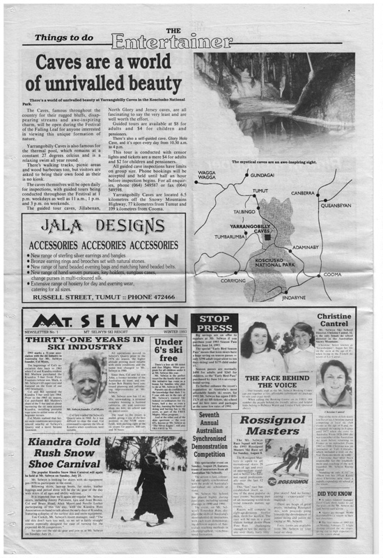 Newspaper - The Entertainer Dining Guide; Klaus Hueneke; AE 000003 | eHive