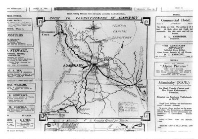 Photograph - Map of Adaminaby Area, 1927; Klaus Hueneke; 1927; AP ...