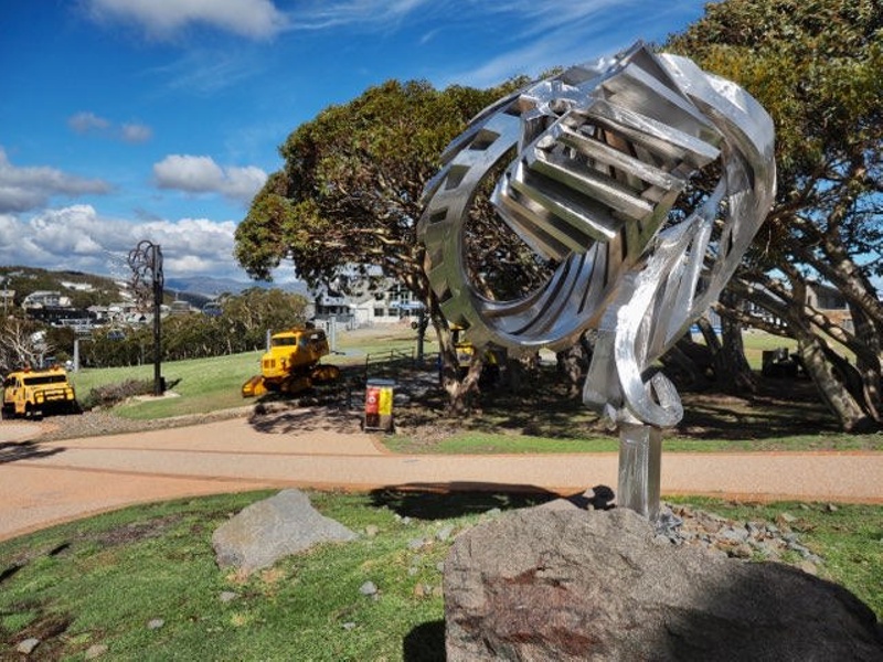 Sculpture - Ode to Kairos, Andrew Rodgers, Stainless Steel; Andrew ...