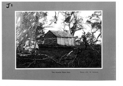 Howitt Hut in 1935 (W. Nicholls, Skyline Tour); Klaus Hueneke; AP ...