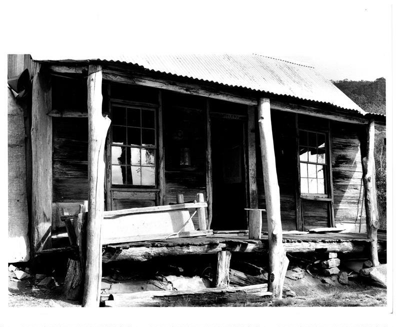Wheelers Hut verandah with upside - down bath. By Klaus Hueneke; Klaus ...