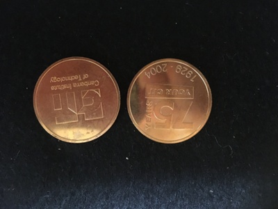 CIT, Canberra Institute of Technology lapel pin; MC-0005 & MC-0006 | eHive