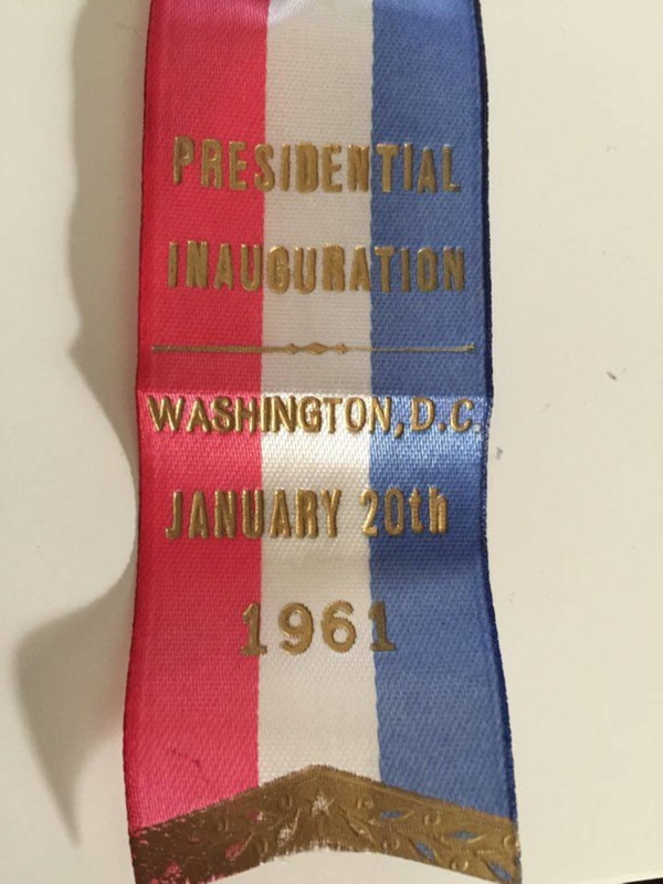 President John F. Kennedy Inauguration Pin and Ribbon; 1961; 1 | eHive