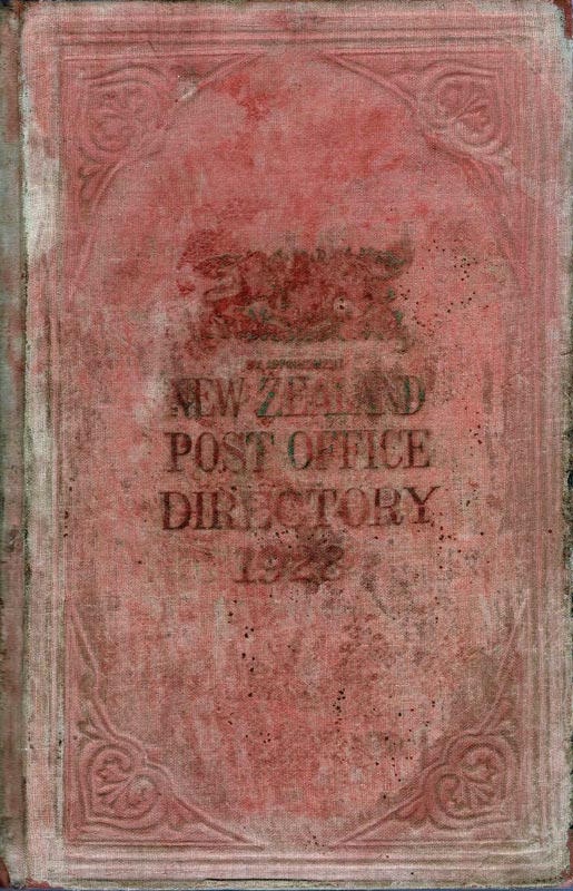 Book, Wise's New Zealand Post Office Directory 1928; H. Wise & Co(NZ ...