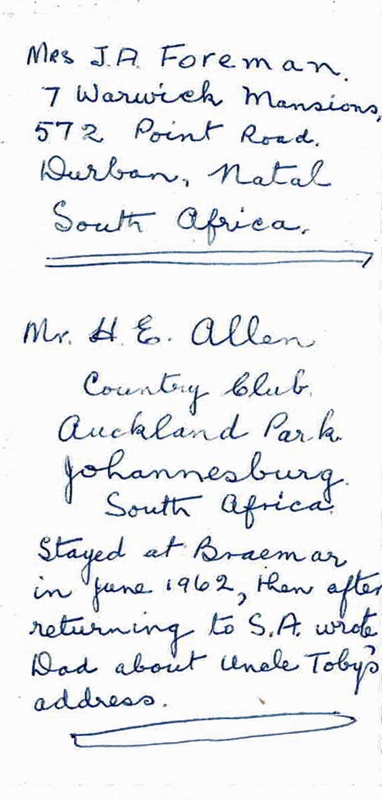 Card, handwritten address card; RAA2020.0141 | eHive