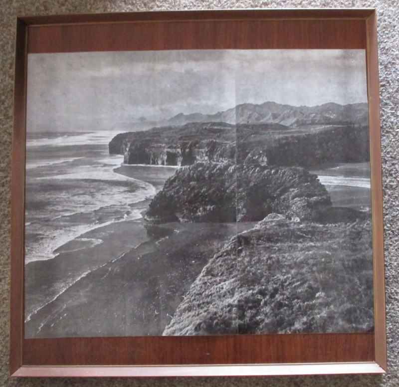 Photograph, framed, rock pa site on southern headland of the ...