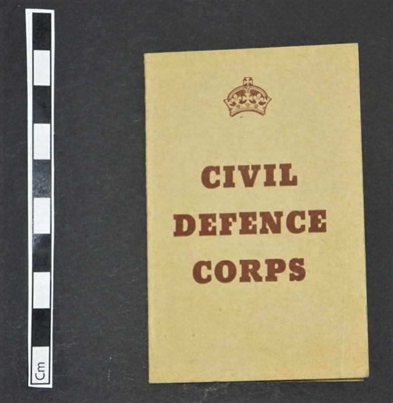 Civil Defence Corps Membership Card ; 1949; LDMRD 0534.22 | eHive