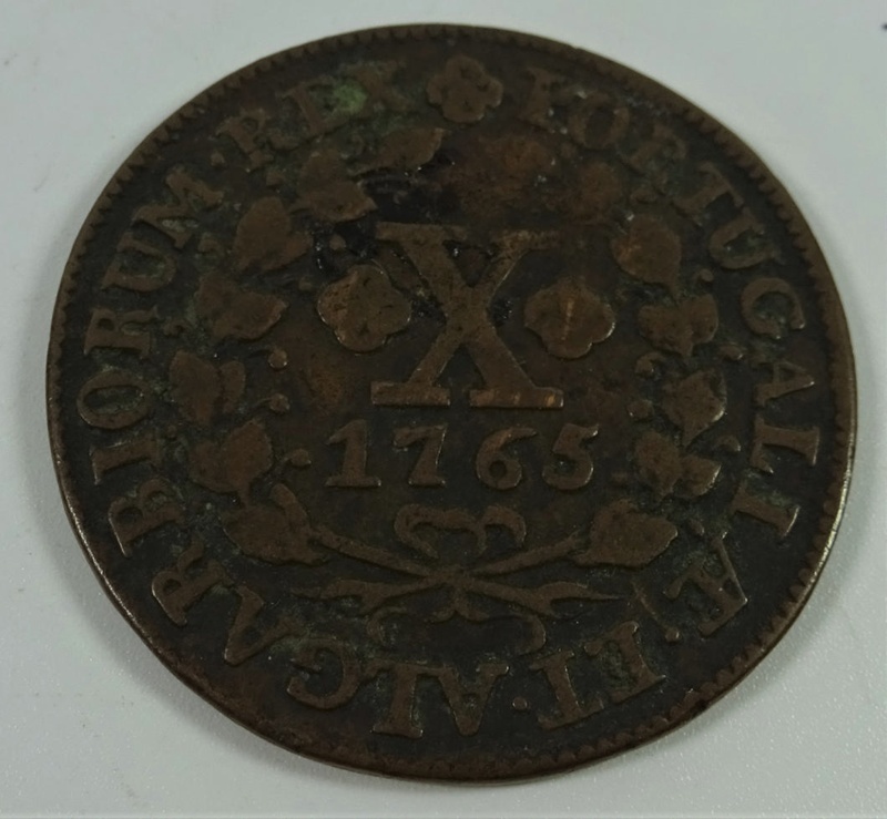 10 reis coin; 1765; C1329 | eHive