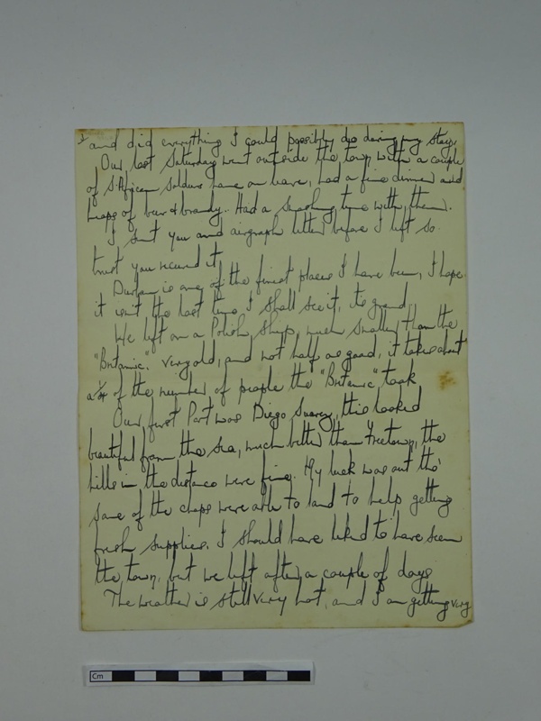 Letter written by Robert Smith; Robert Smith; c. 1942 -1944; LDMRD 0971 ...