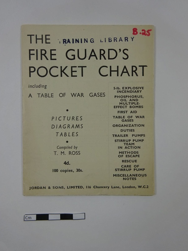 The Fire Guard's Pocket Chart; LDMRD 0383.16 | eHive