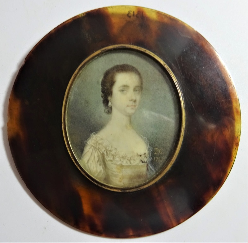 A miniature painting of Princess Clementina Sobieska; PC; 1753; C1313 ...