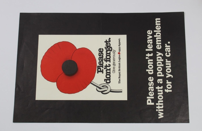 Commemorative poster of British Legion Poppy Appeal; The Royal British ...