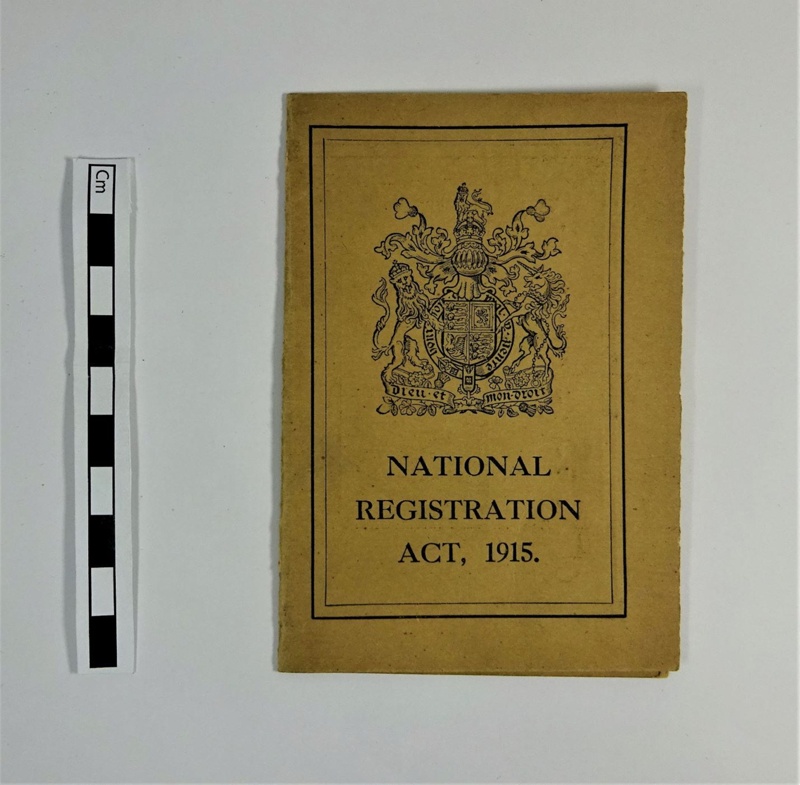 National Registration Certificate; 1915; LDMRD 0305.1 | eHive
