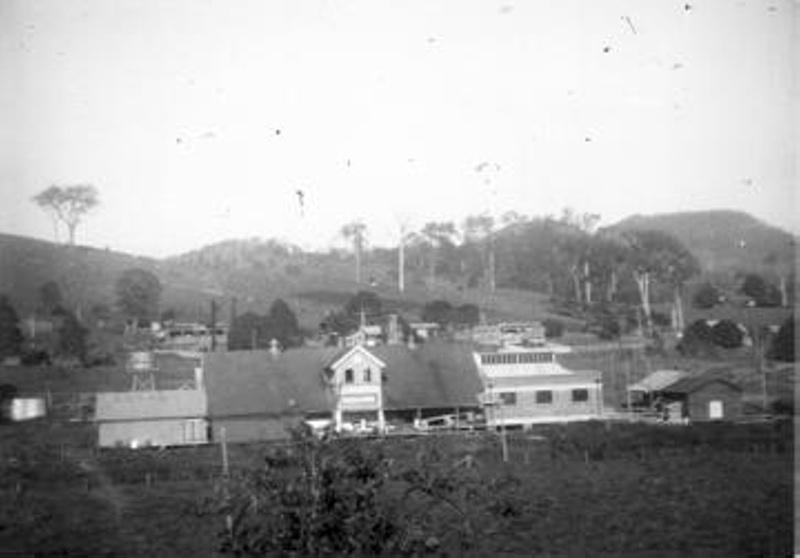 Photo - Eumundi Butter Factory from Cook Street c.1940 - 1950; C. 1940 ...