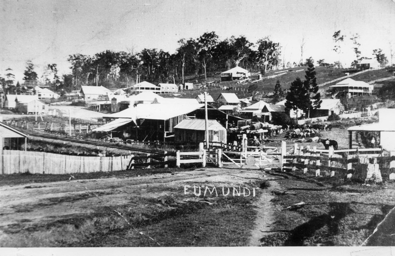 Photo - Eumundi from Railway Crossing looking south west across ...
