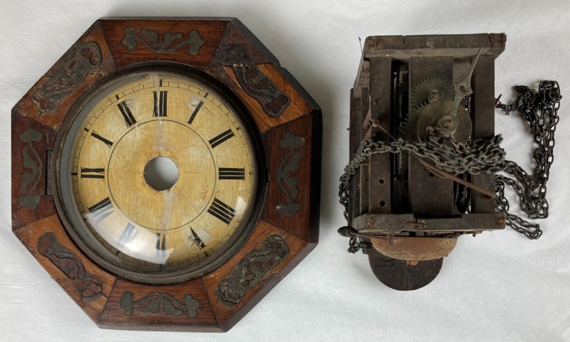 Clock face and mechanism; 2021.15:a-b | eHive