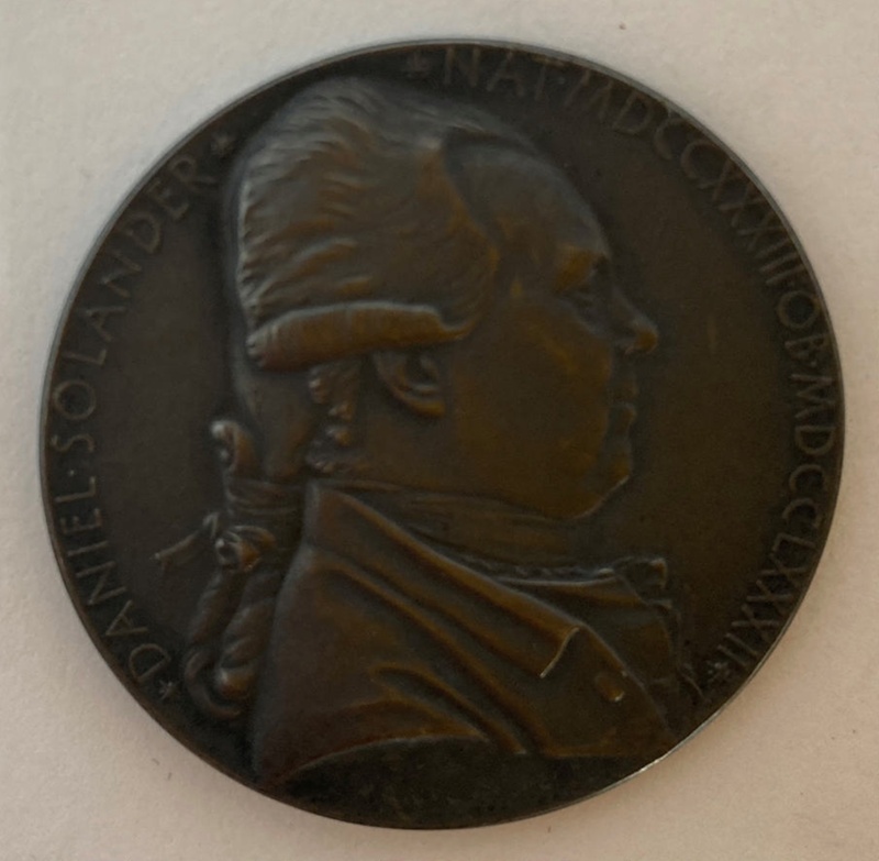 Commemorative medallion of Daniel Solander; John Flaxman; 1940; 2016. ...