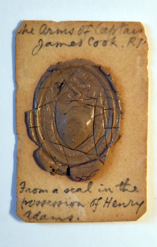 Captain Cook coat of arms wax seal; 2016.137 | eHive