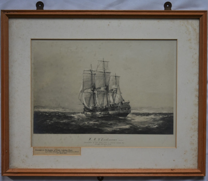 Reproduction - HMS Endeavour 366 tons, commanded by Captain James Cook ...