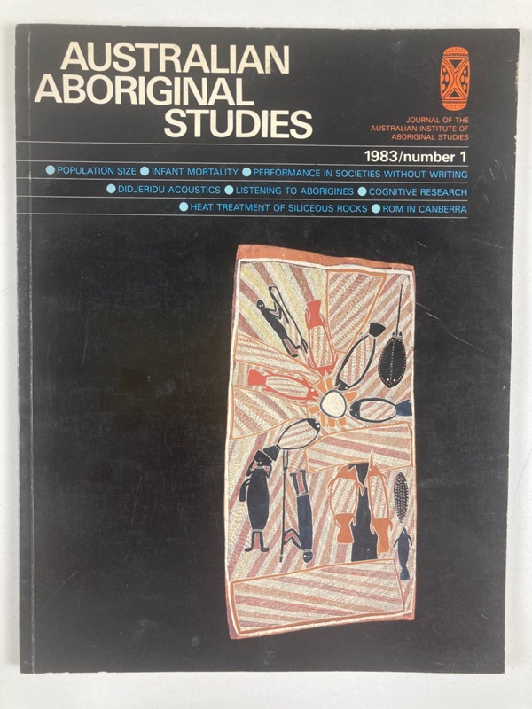 Australian Aboriginal Studies; Australian Institute of Aboriginal ...