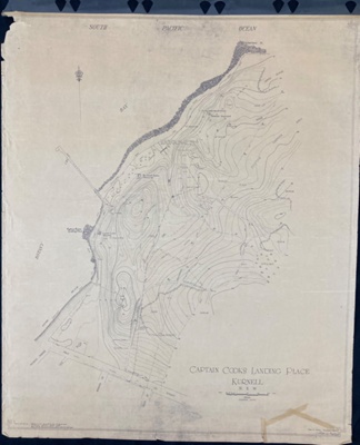 Survey map of Captain Cook's Landing Place, Kurnell; 1954; 2021.236 | eHive