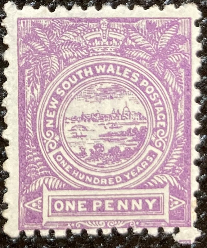 Postage stamp, Australia , New South Wales Postage, one penny, one ...