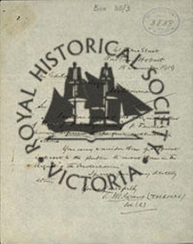 Letters written by T.M. Evans, 1919-20. Copies of letters written by ...