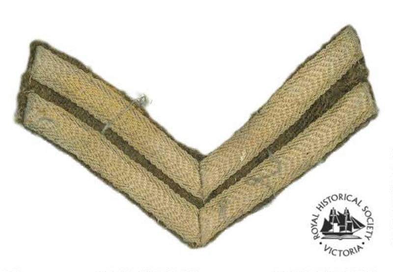 Cloth army rank insignia; Australia. Department of Defence; c.1917; OBJ ...
