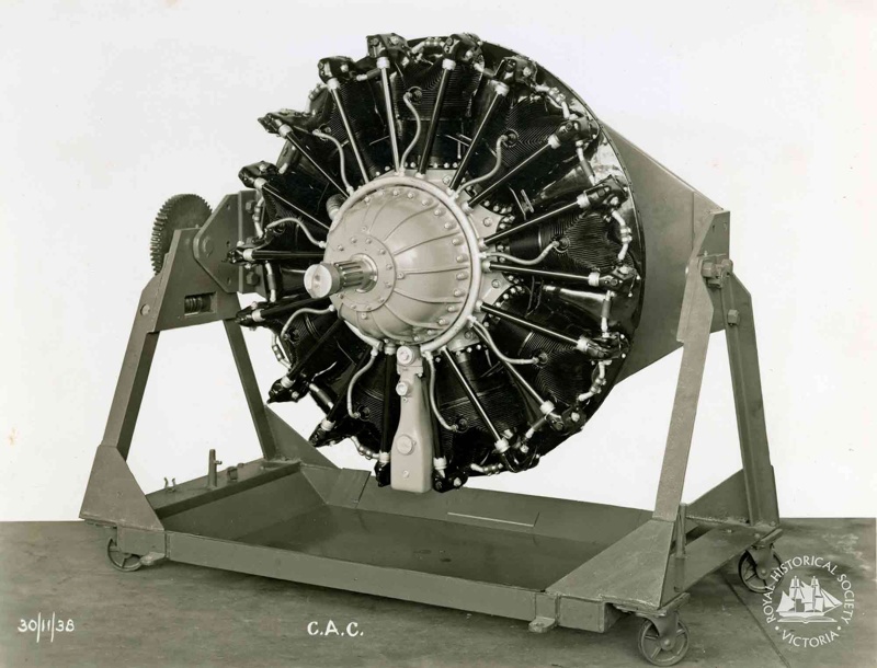 Pratt & Whitney Wasp engine used in the Commonwealth Aircraft ...