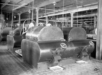 Chocolate making machines, MacRobertson Factory, Fitzroy c. 1920s ...