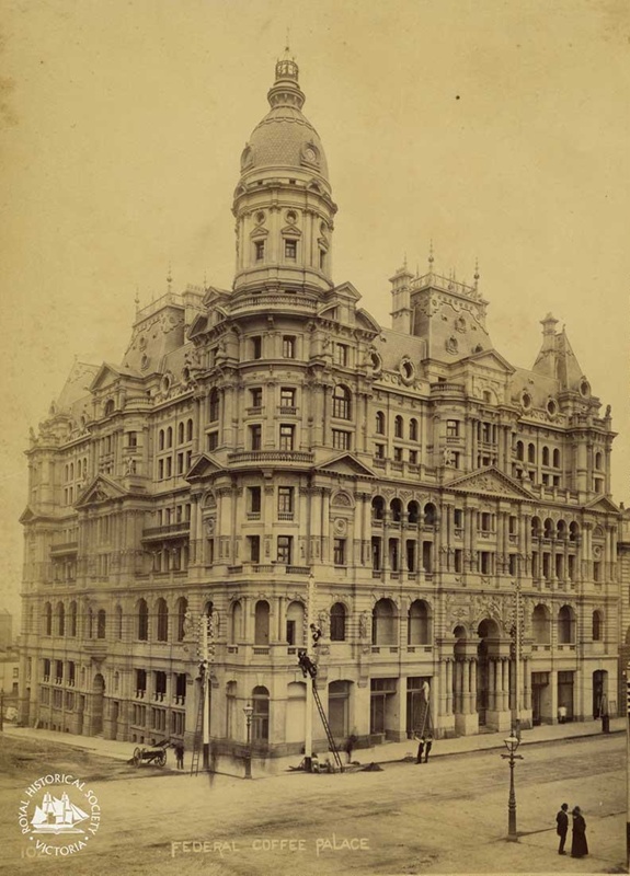 Federal Coffee Palace, corner of Collins Street and King Street ...