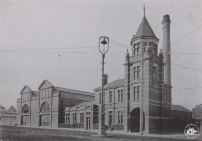 Original Electric Power Station, Spencer Street, Melbourne, c. 1894; I ...