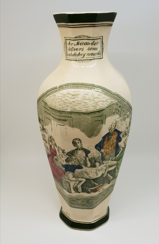David Copperfield, vase; Adams, Tunstall, Staffordshire, England (est ...
