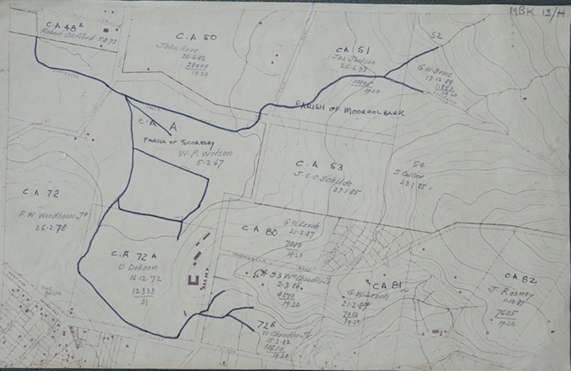 Part plan of The Basin, parts of the Parishes of Mooroolbark and ...