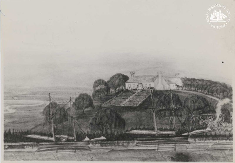 John Batman's house, Melbourne,.; Liardet, Wilbraham Frederick Evelyn ...