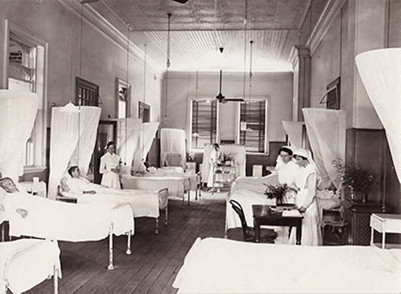 B/W photograph of Female Ward; 1918; P2017.016 | eHive