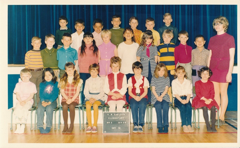 G. W. Carlson Elementary School class photo, 1971-72; Streeper Family ...