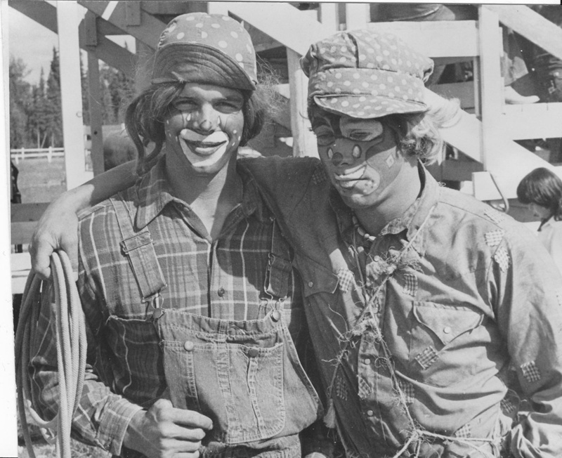 1975 Rodeo clowns Timber Peck and Jerry Hursley; FNPL2018.008.028 | eHive