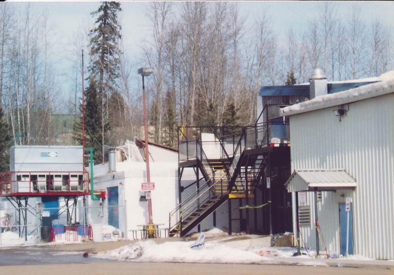 West view of collapsed ice arena roof; FNPL2015.014.005 | eHive