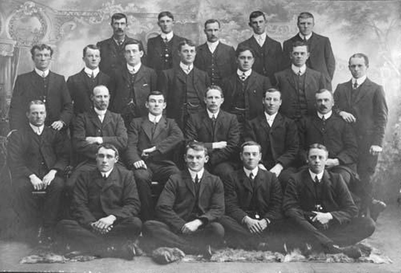 Ellesmere Football Team, Touring West Coast August 1909, named ...